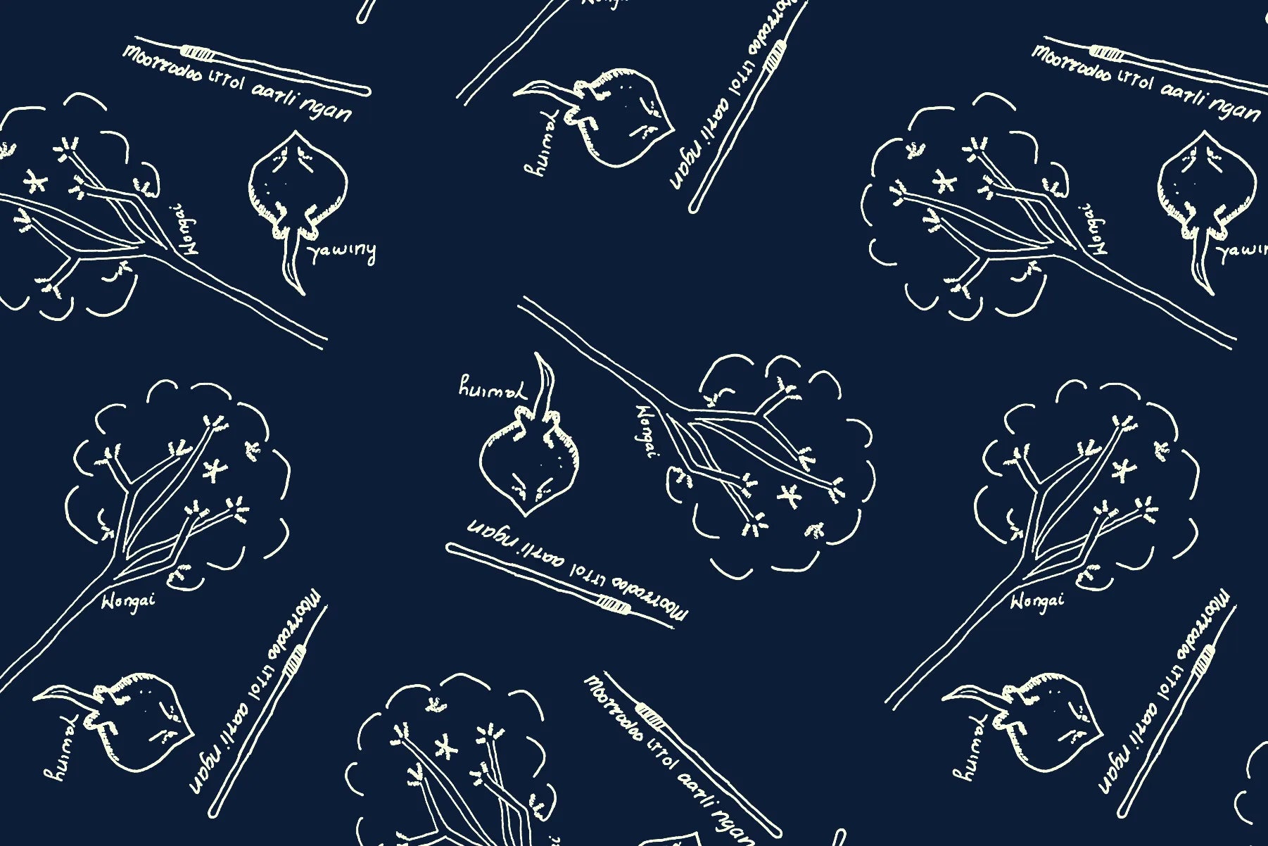 Yawiny (Stingray) & Wongai (Wattle Tree)