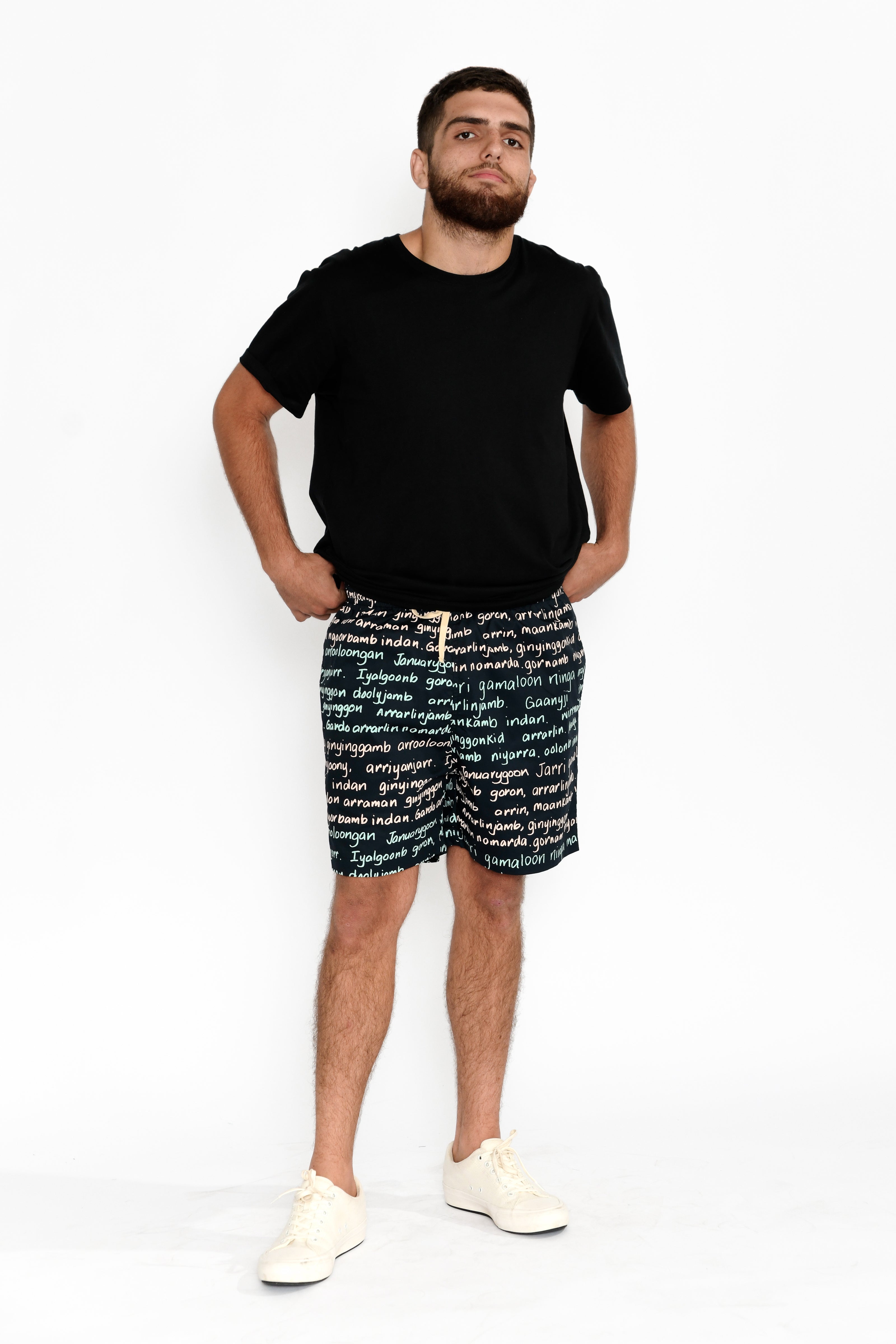 Elastic Waist Short - Gamaloon (bush pear) Bardi language story