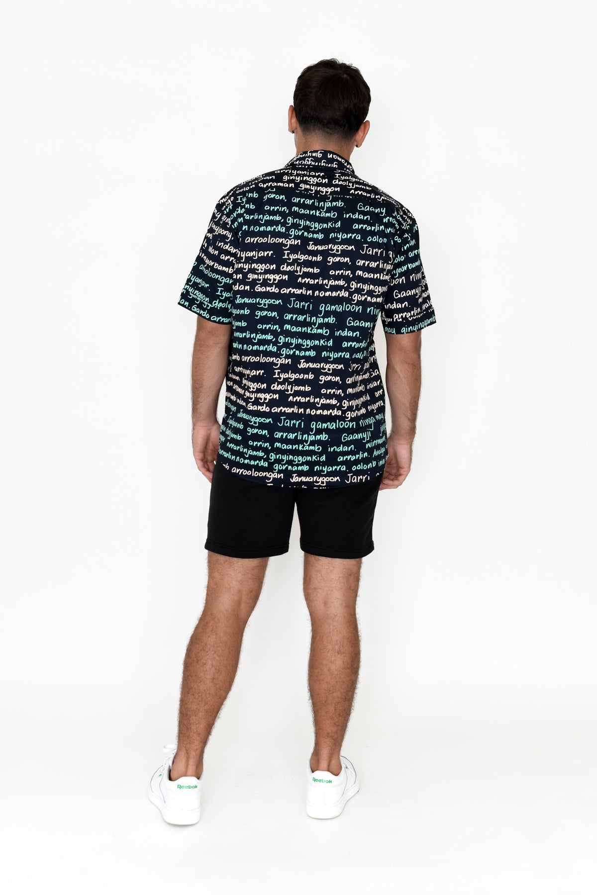 Short Sleeve Collared Shirt - Gamaloon (Bush Pear) Bardi language stor